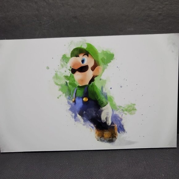 Art | Luigi Super Mario Brothers Wall Photo Art Board Print 1175in X ...